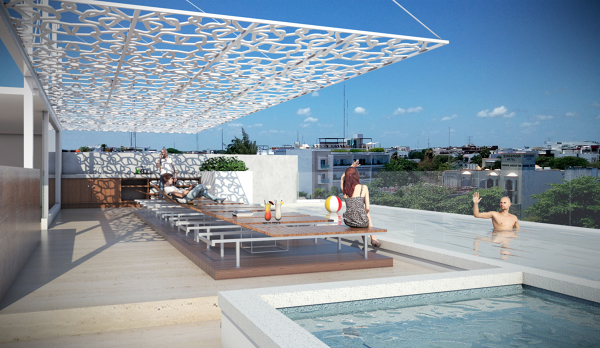 Foto: Roof Garden Tulúm de Gr Arquidiseño SA de CV #456370 - Habitissimo