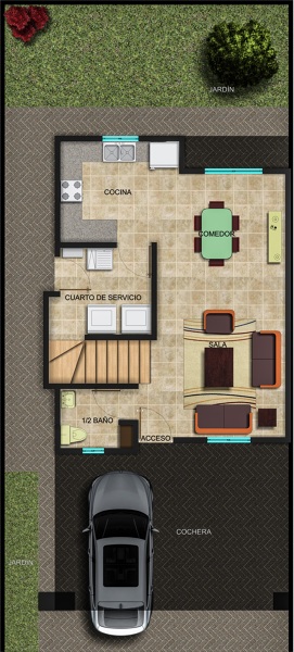 Foto: Coloreado de Planta de Bernalpliego Arquitectura #302429 ...