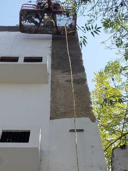 Foto: Enjarre de Muro Exterior - Trabajo en Altura de Grupo Alturas ...