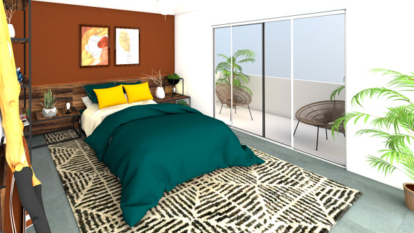 Foto: Propuesta para Recámara (estilo Boho-chic) 2 de Bohemika DISEÑO ...