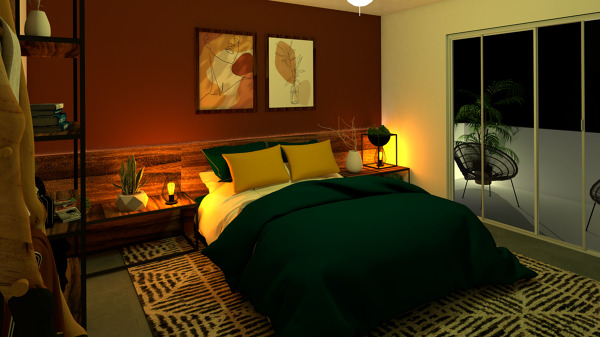 Foto: Propuesta para Recámara (estilo Boho-chic) 4 de Bohemika DISEÑO ...