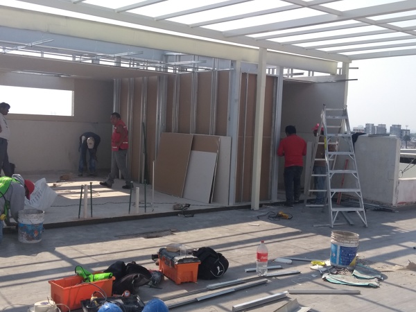 Foto: Montaje de Tablaroca de "león" Acabados Residenciales Y ...