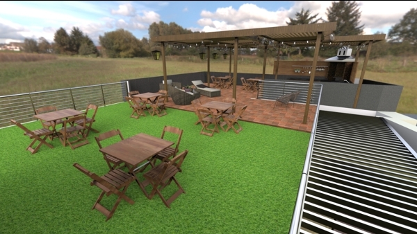 Foto: Render del Diseño de una Terraza de H & Ingeniería Y Arquitectura ...