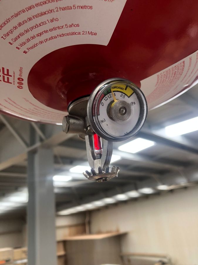 Foto: Extintor Automático de Smart Homeenk Sistemas Contra Incendio Y ...