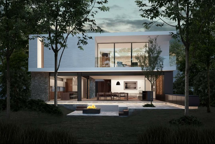 Foto: Fachada Posterior de Mb Constructora + Arquitectura #310590 ...