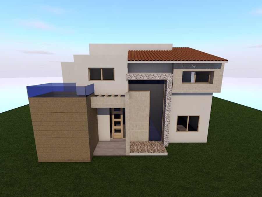 Foto: Modelado 3D y Visualización Rápida de Proyecto de Fachada de Casa ...