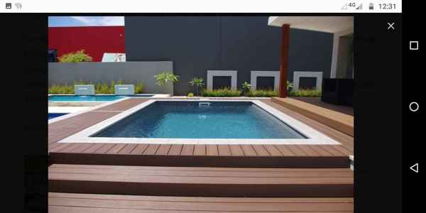 Foto: Alberca Deck 14 Color Nogal de Fachadas Ventiladas Deck #444668 ...