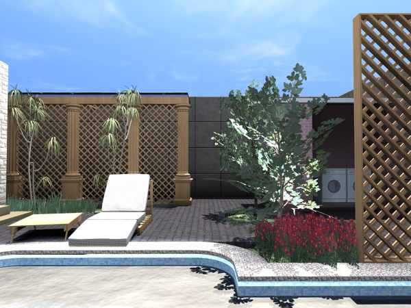 Foto: Alberca y Patio de Servicio de Construcciones Adinnovaciones ...