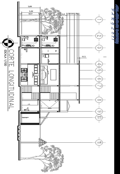 Foto: Corte Longitudinal de PARGLO ARQUITECTURA Y DISEÑO #800593 ...