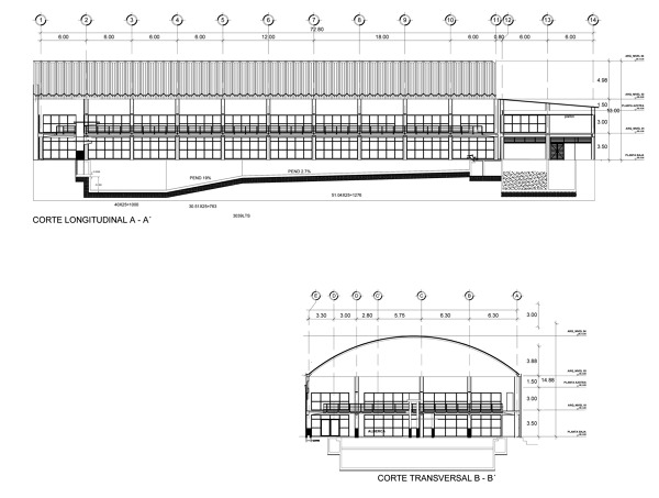 Foto: Corte Longitudinal y Transversal de Concepto Arquitectura #798231 ...