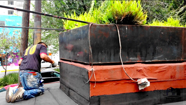 Foto: Impermeabilización con Rollo Prefabricado Terminación Arenado de ...