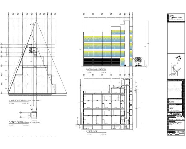 Foto: Plano Arquitectónico Azotea y Fachada de Creactivos #330668 ...