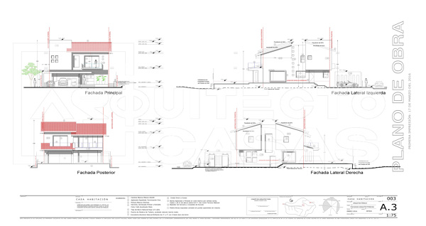 Foto: Plano Fachadas de Arquitecto Casas #647969 - Habitissimo