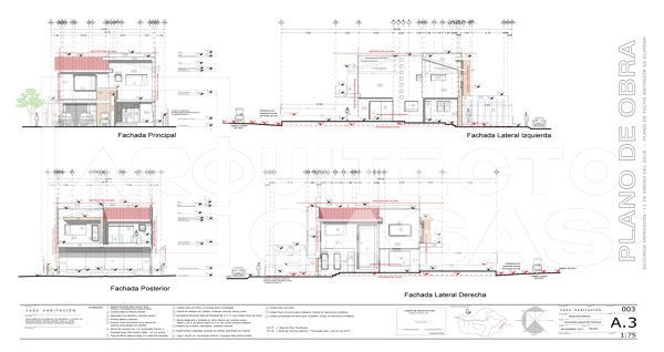 Foto: Plano Fachadas de Arquitecto Casas #648221 - Habitissimo