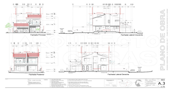 Foto: Plano Fachadas de Arquitecto Casas #648251 - Habitissimo