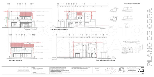 Foto: Plano Fachadas de Arquitecto Casas #648471 - Habitissimo