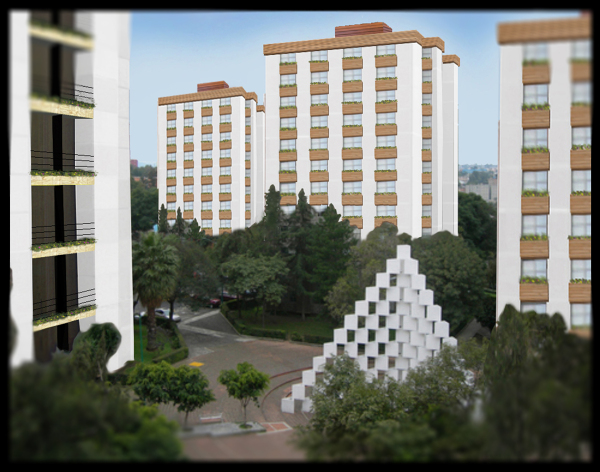 Foto: Propuesta de Fachadas Torres de Mixcoac de Abz Arquitectura ...