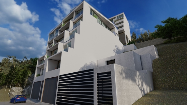 Foto: Proyecto de Fachada Lateral para Edificio de Departamentos de ...