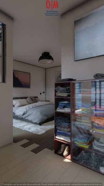 Foto: Render de Recámara de Ortíz Medina Avalúos Inmobiliarios Y ...