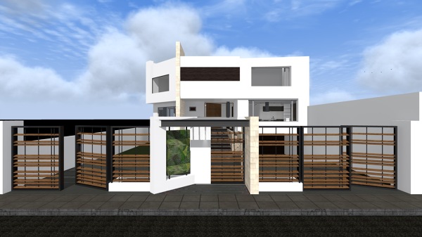 Foto: Render de Remodelación de Fachada y Portico de Acceso de D+v ...