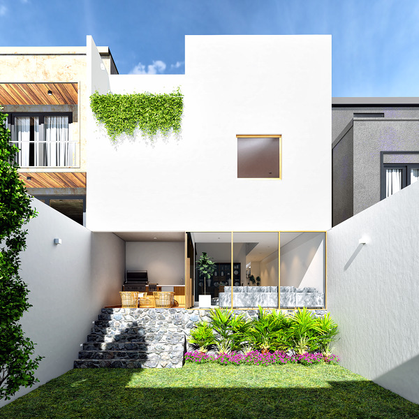 Foto: Render Fachada Norte (Jardín) de R909 Arquitectura #754307 ...