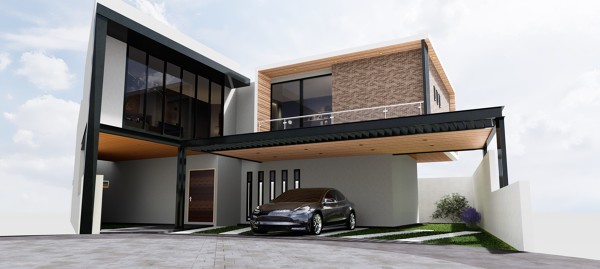 Foto: Render Fachada Principal de Trazzo Arquitectos #941213 - Habitissimo