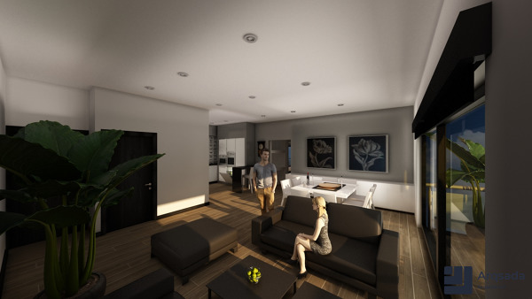 Foto: Render Interior Sala y Comedor de Arqsada #659452 - Habitissimo