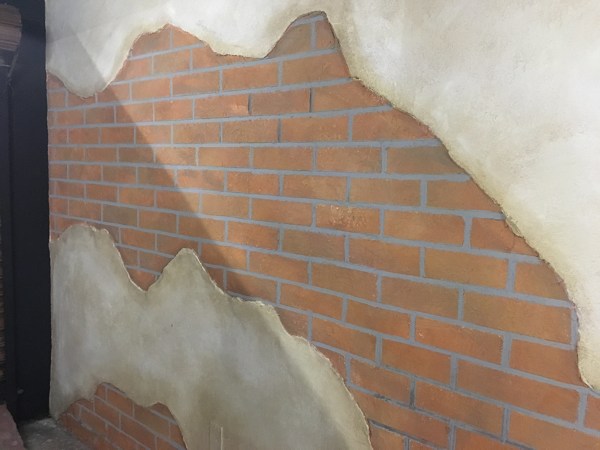 Foto: Textura de Muro en Apariencia Tabique y Pasta de Luantor ...