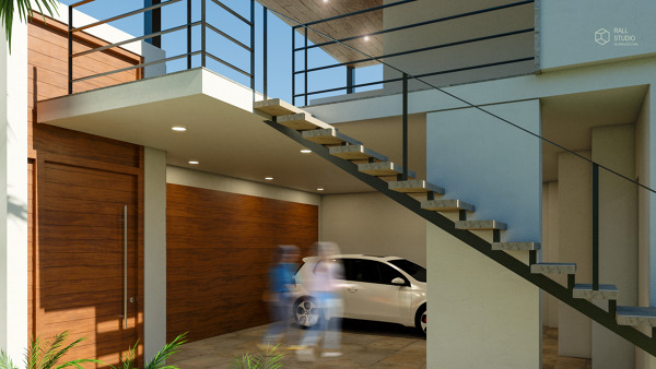 Foto: Vista hacia la Cochera de Rall Studio De Arquitectura #839663 ...
